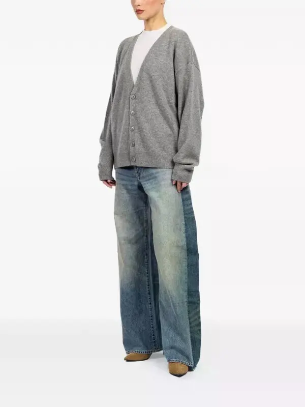 Extreme Cashmere Jonah Button V-neck Cardigan - Grey