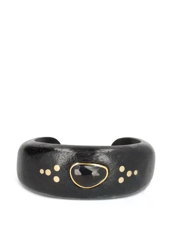 Isabel Marant Stone-embellished Cuff Bracelet - Black