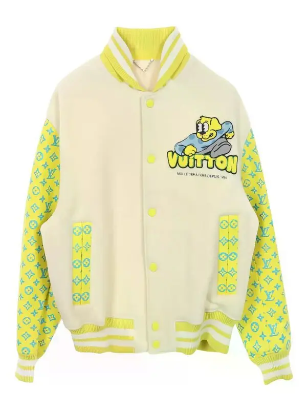 LOUIS VUITTON 2010 Monogram Varsity Jacket - Neutrals