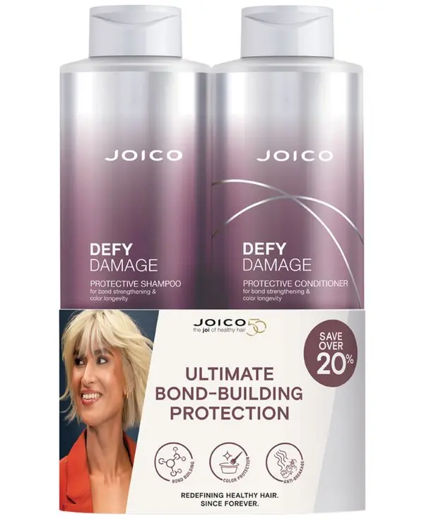 JOICO Defy Damage Protective Shampoo And Conditioner Duo - No Color