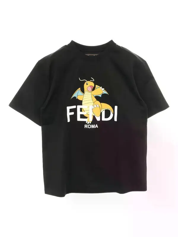 Fendi 2010s × Frgmt × Pokémon Dragonite Short-sleeve T-shirt - Black
