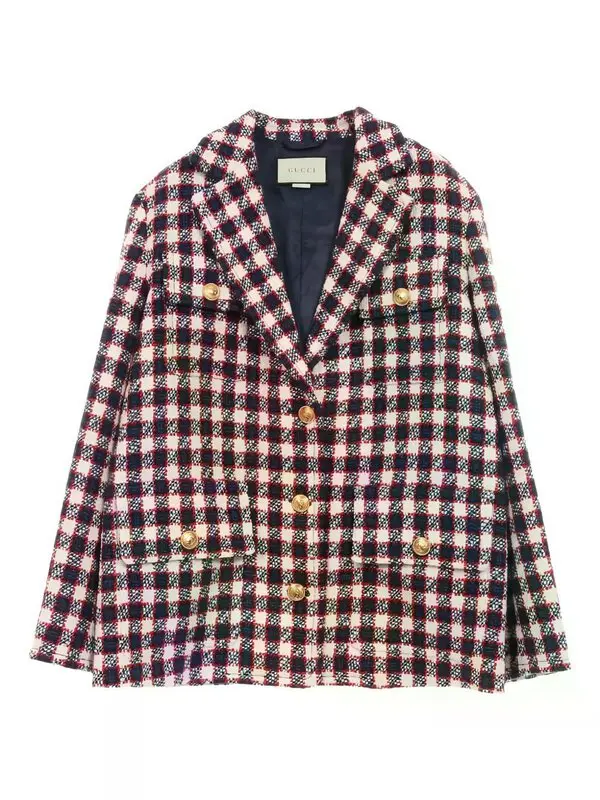 Gucci 2010s Tweed Check Jacket