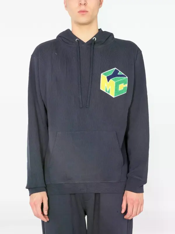 You Must Create Graphic Hooded Sweatshirt - Blue