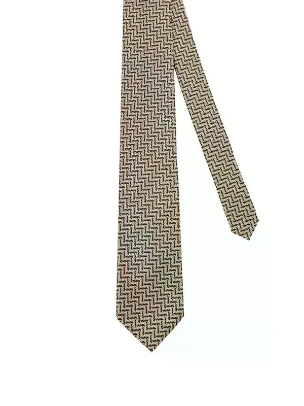 TOM FORD Patterned Neck Tie - Neutrals