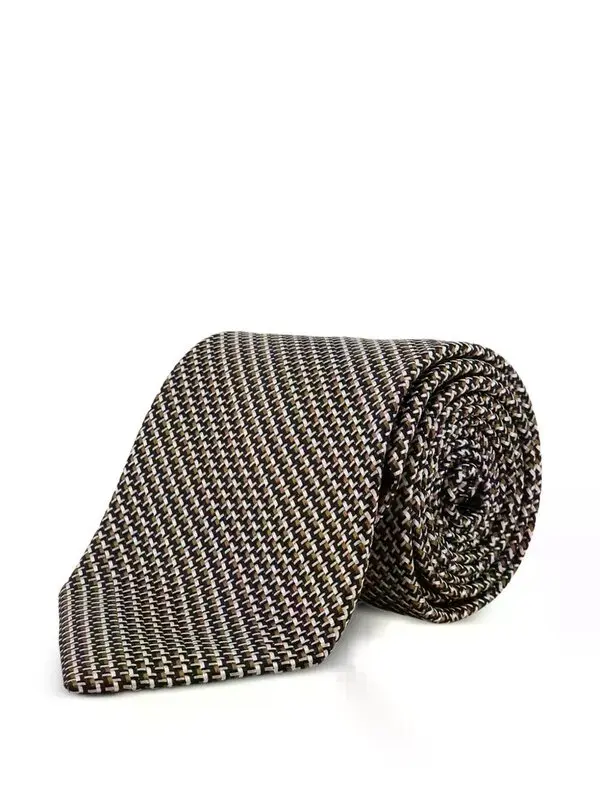 TOM FORD Patterned Neck Tie - Brown