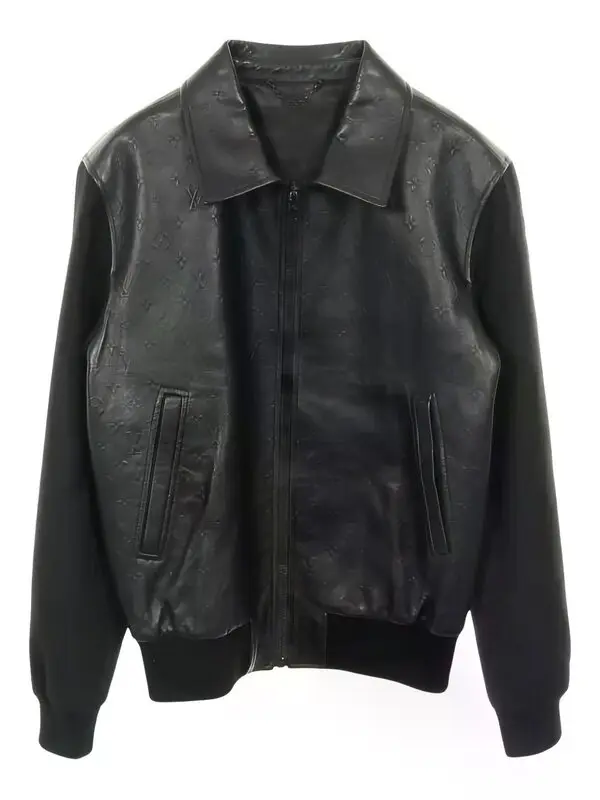 LOUIS VUITTON 2010s Monogram Leather Jacket