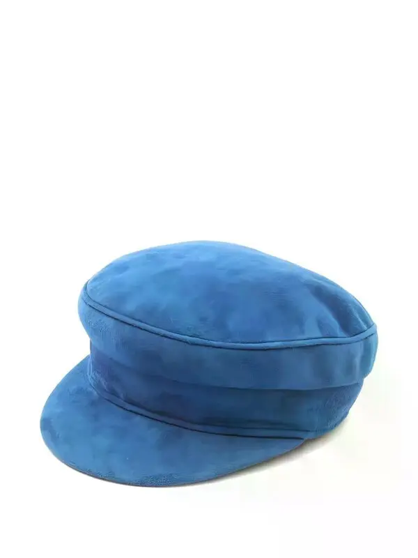 Hermès 2010s Leather Casquette Hat - Blue