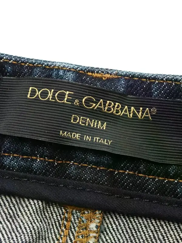 Dolce & Gabbana 2020s Fringed Mini Skirt - Blue