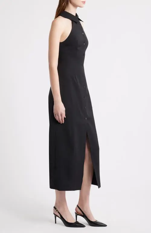 Oddmuse Halter Neck Maxi Dress - Black