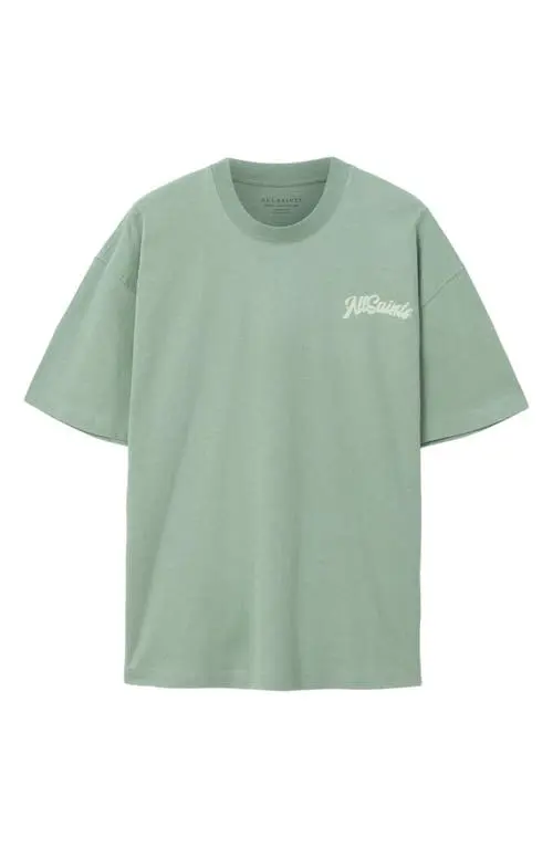 ALLSAINTS Odyssey Cotton Graphic T-shirt - Spring Green