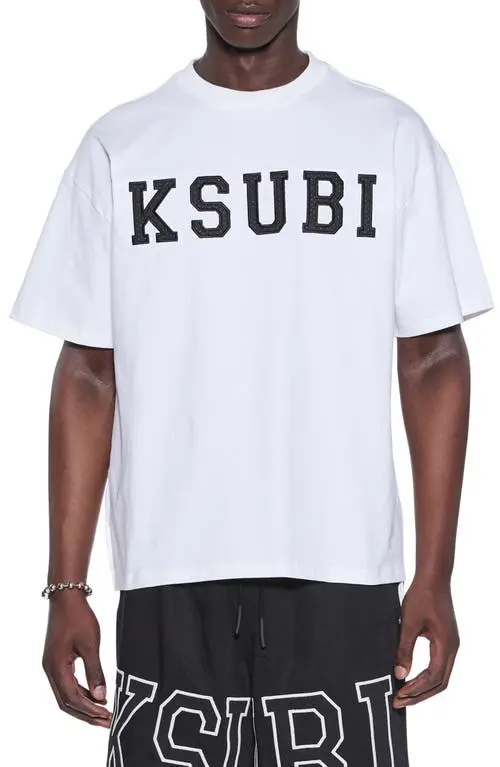 Ksubi Touchdown Appliqué T-shirt - Off White
