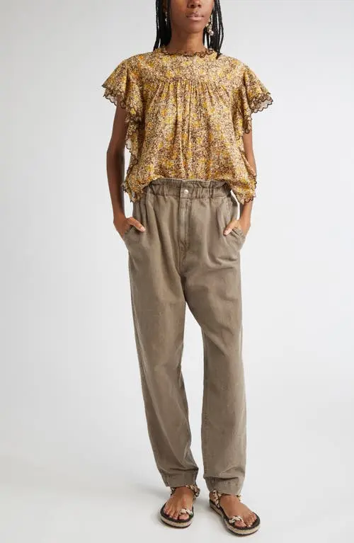 Isabel Marant Neriah Cotton & Linen Pants