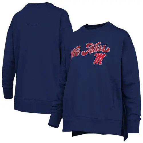 PRESSBOX Ole Miss Rebels Bonanza Chenille Harper Script Sweatshirt