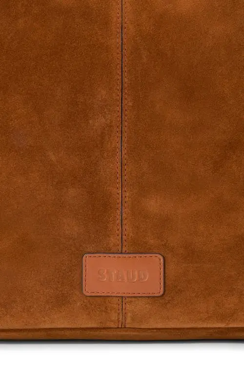 Staud Maya Suede Hobo Bag - Tabac