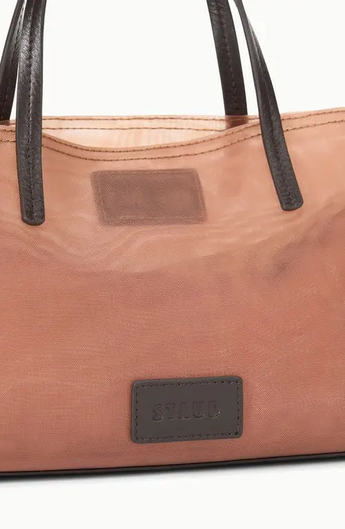Staud Mini Christos Mesh Tote - Camel