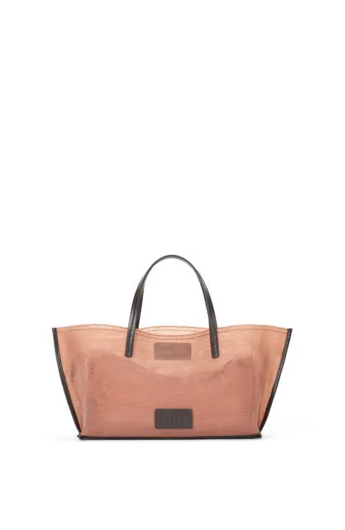 Staud Mini Christos Mesh Tote - Camel
