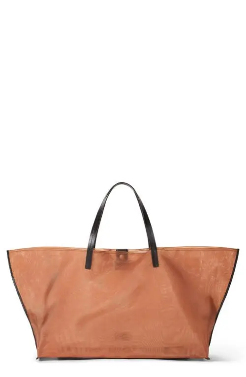 Staud Large Christos Mesh Tote - Camel