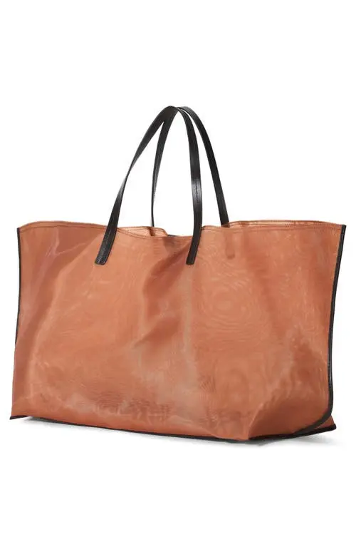 Staud Large Christos Mesh Tote - Camel