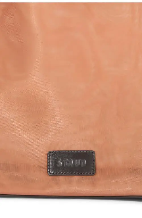 Staud Large Christos Mesh Tote - Camel