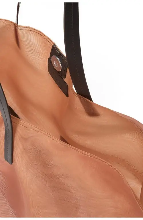 Staud Large Christos Mesh Tote - Camel