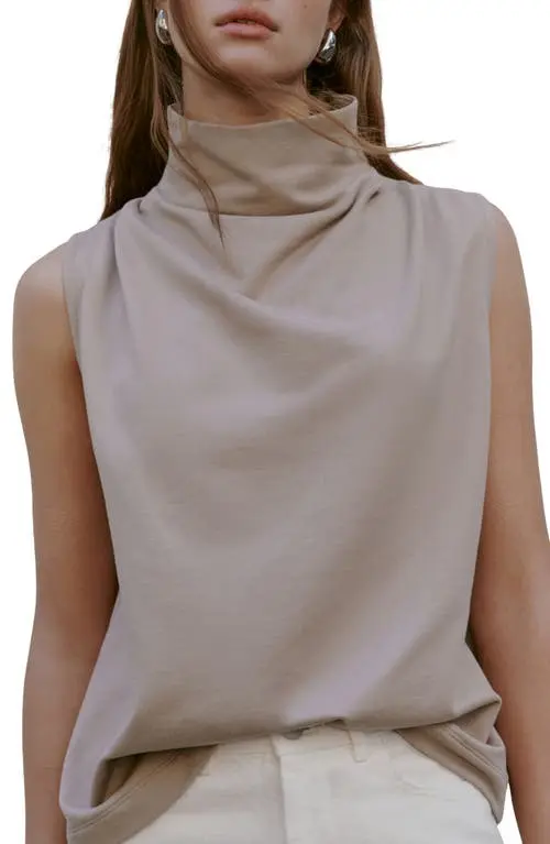 MARCELLA Finch French Terry Funnel Neck Top