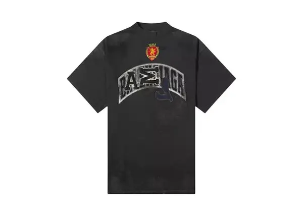 Balenciaga Skater Logo Oversized T-shirt - Black