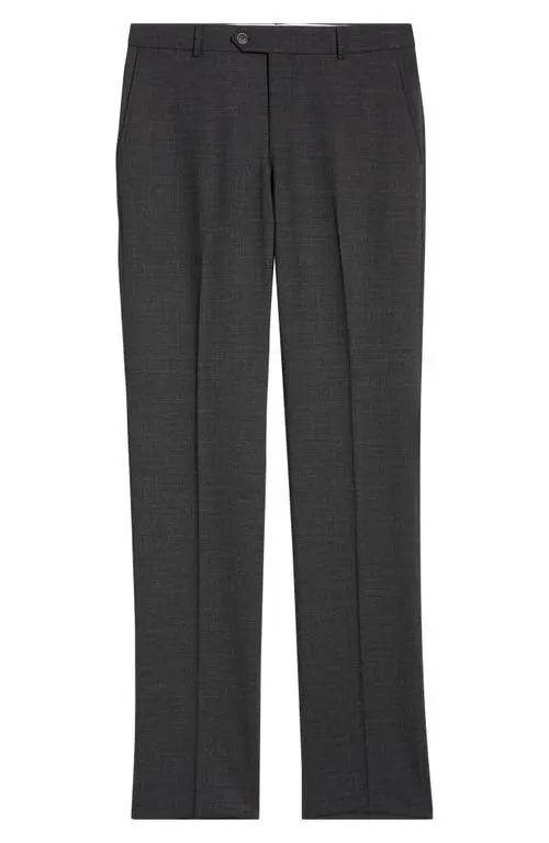 Berle Saxony Thatch Weave Wool-blend Dress Pants