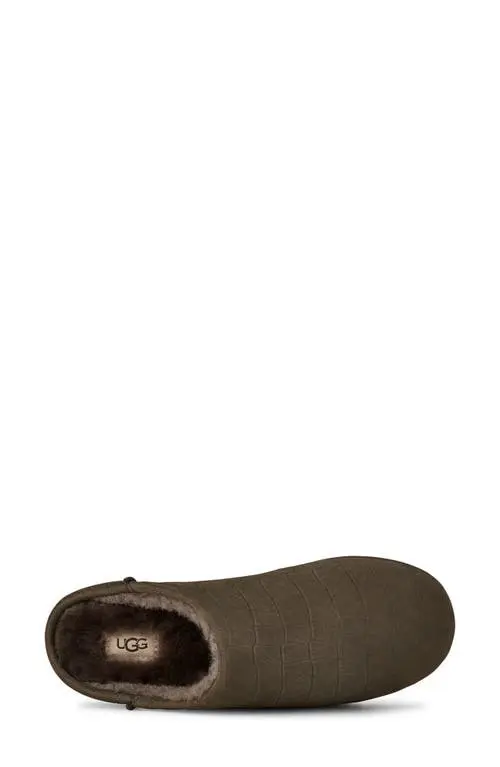 UGG Elea Croc Embossed Suede Slipper