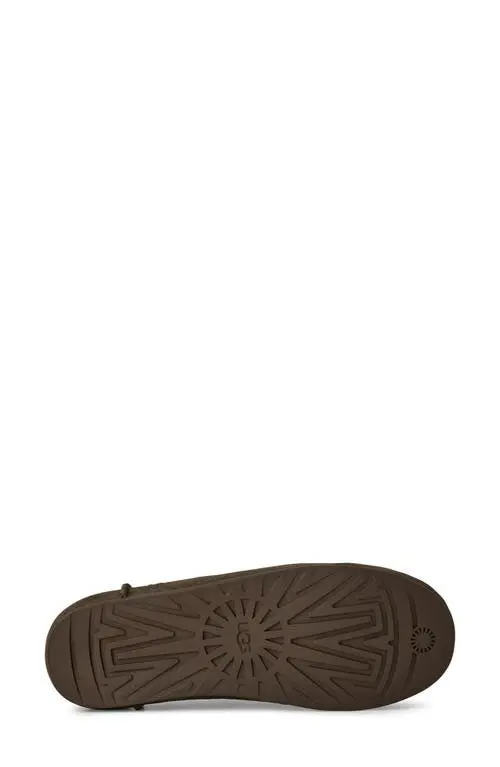 UGG Elea Croc Embossed Suede Slipper