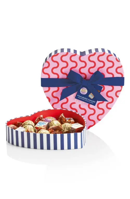 VENCHI Valentine 8-piece Assorted Chocolates Heart Box - Pink