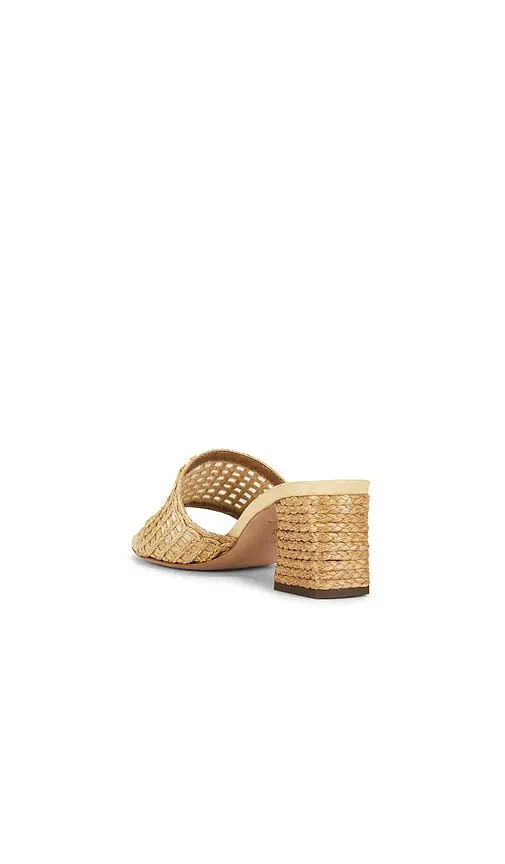 Raye Selene Raffia Block Heel Sandals