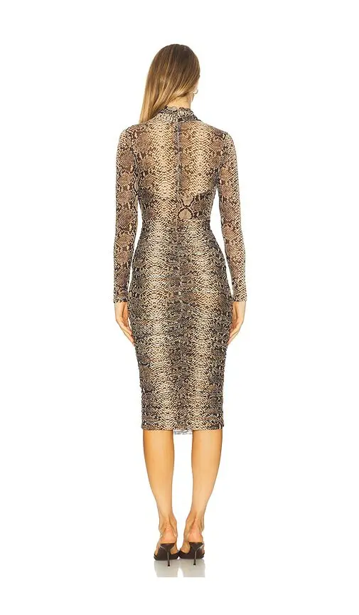 Bardot Aliyah Printed Midi Dress - Grey