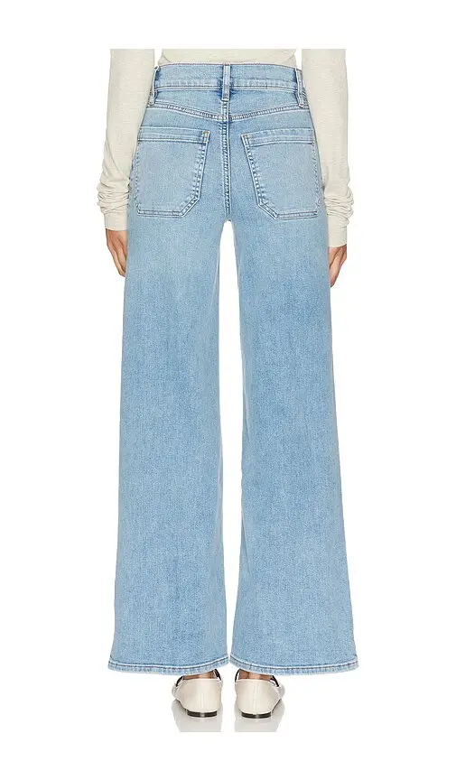 FRAME The Slim Palazzo Modernist Pocket Jeans - Blue