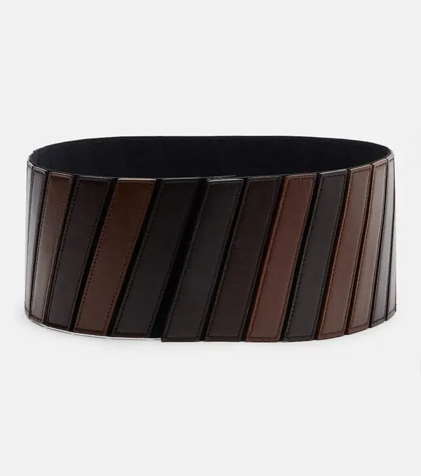 Alaïa Leather Belt - Brown