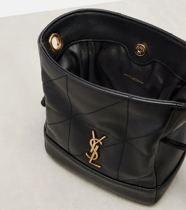 Saint Laurent Jamie Mini Leather Crossbody Bag - Black
