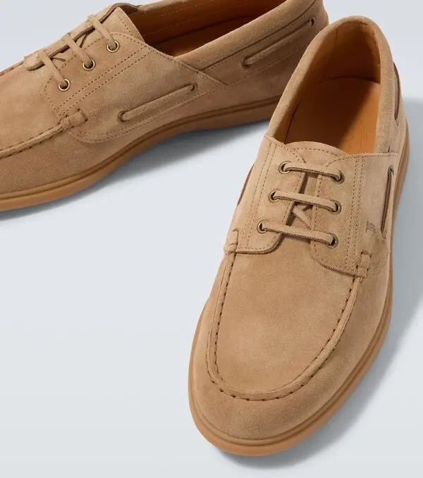 TOD'S Gommino Suede Boat Shoes