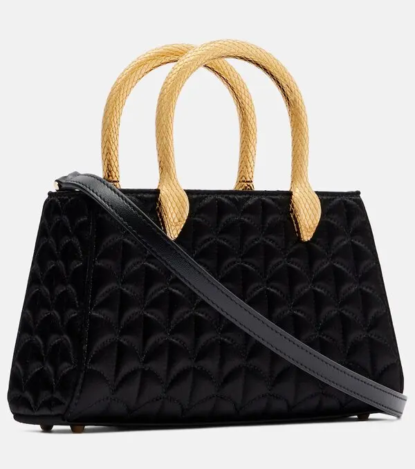 BVLGARI Serpentine Duette Top-handle Bag - Black