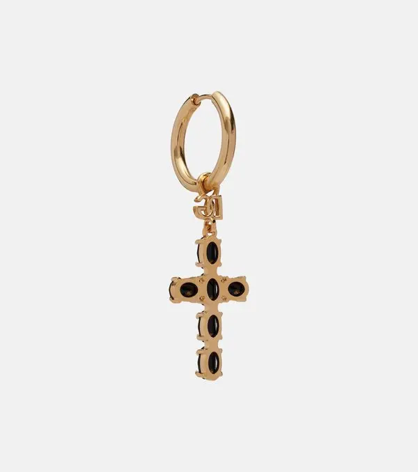 Dolce & Gabbana Crystal-embellished Drop Earrings - Gold