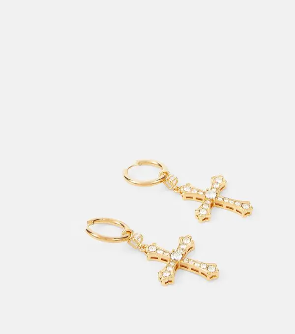 Dolce & Gabbana Crystal-embellished Drop Earrings - Gold