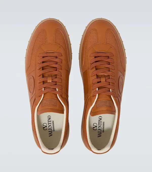 Valentino Garavani Upvillage Leather Sneakers - Brown