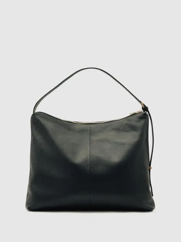 REISS Grained Leather Vigo Tote Bag