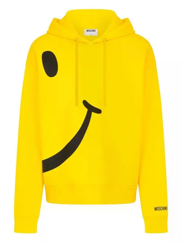 Moschino Smiley® Organic Cotton Hoodie - Yellow