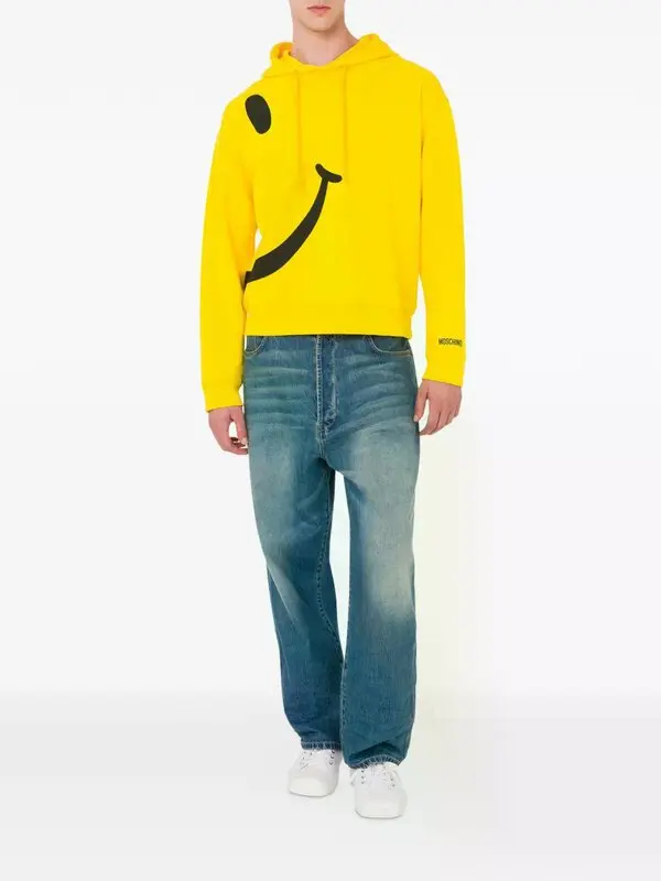 Moschino Smiley® Organic Cotton Hoodie - Yellow