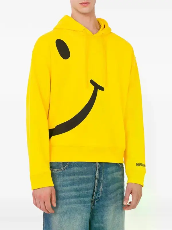 Moschino Smiley® Organic Cotton Hoodie - Yellow