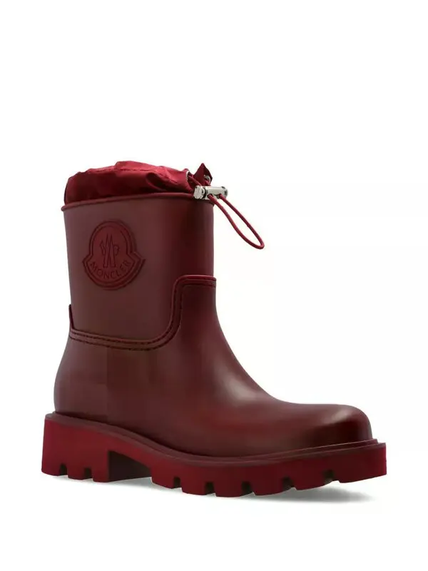 Moncler Kickstream Rain Boots - Red
