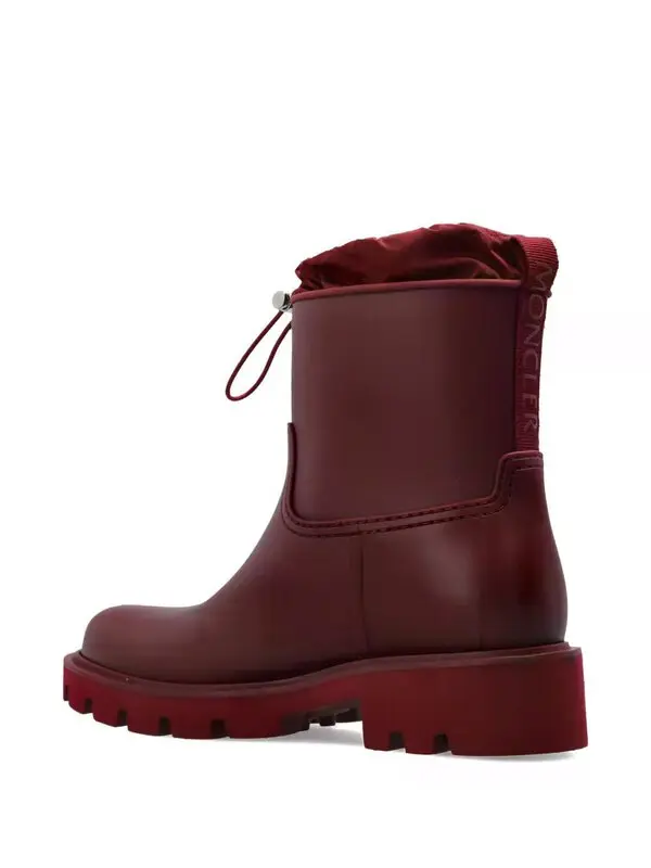 Moncler Kickstream Rain Boots - Red