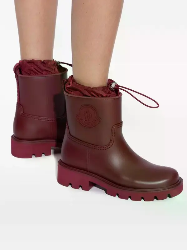 Moncler Kickstream Rain Boots - Red