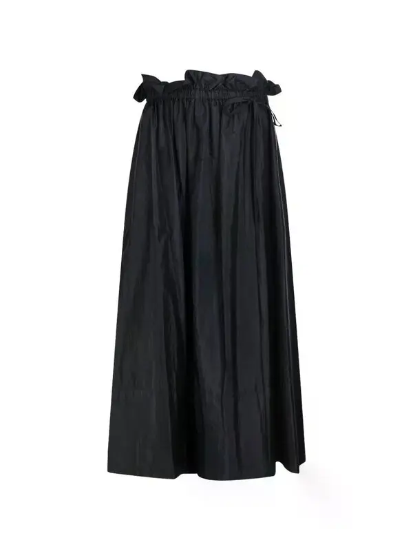 JIL SANDER Ruffled Drawstring Midi Skirt