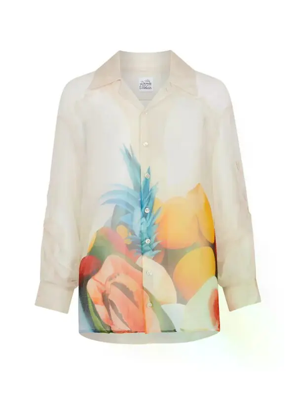DONDE ESTEBAN Printed Chiffon Shirt