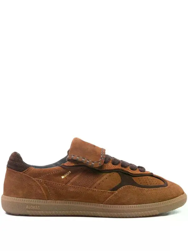 ALOHAS Perforated Lace-up Sneakers - Brown